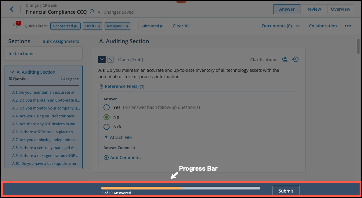 QSG: Responding to Assessments – CENTRL