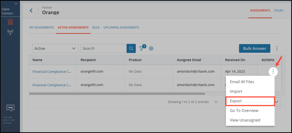 QSG: Responding to Assessments – CENTRL
