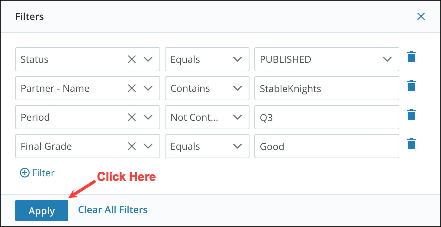 Search and Filter Attributes – CENTRL