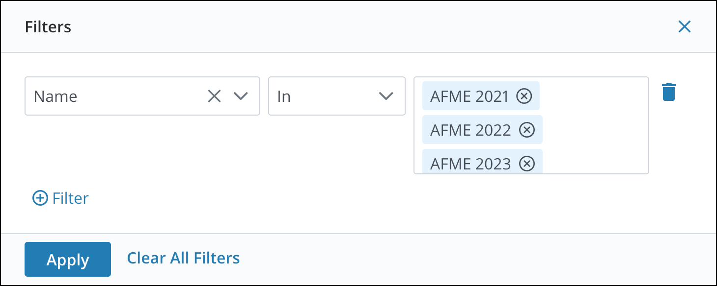 Search and Filter Attributes – CENTRL