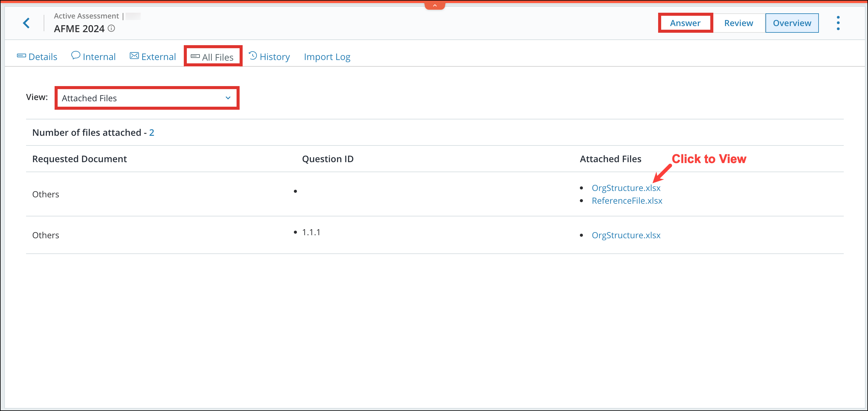 Viewing and Downloading All Files Attached to an Assessment – CENTRL