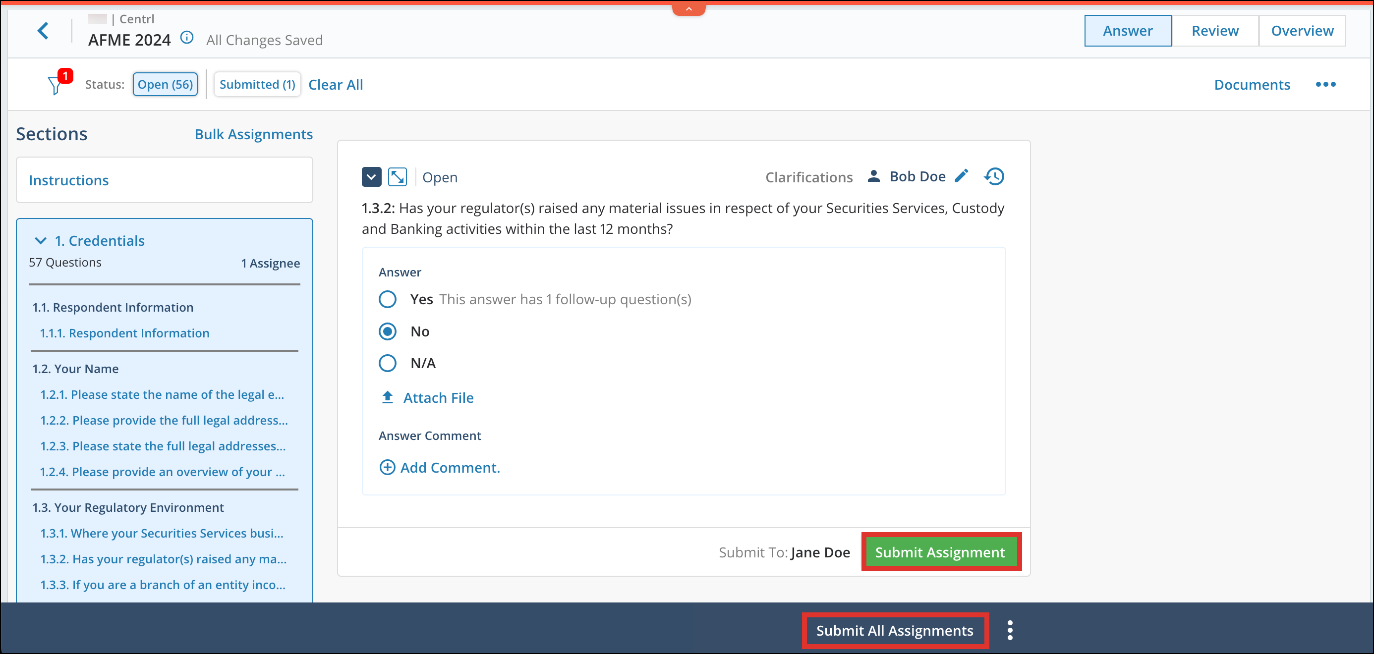 Submitting Assignments – CENTRL