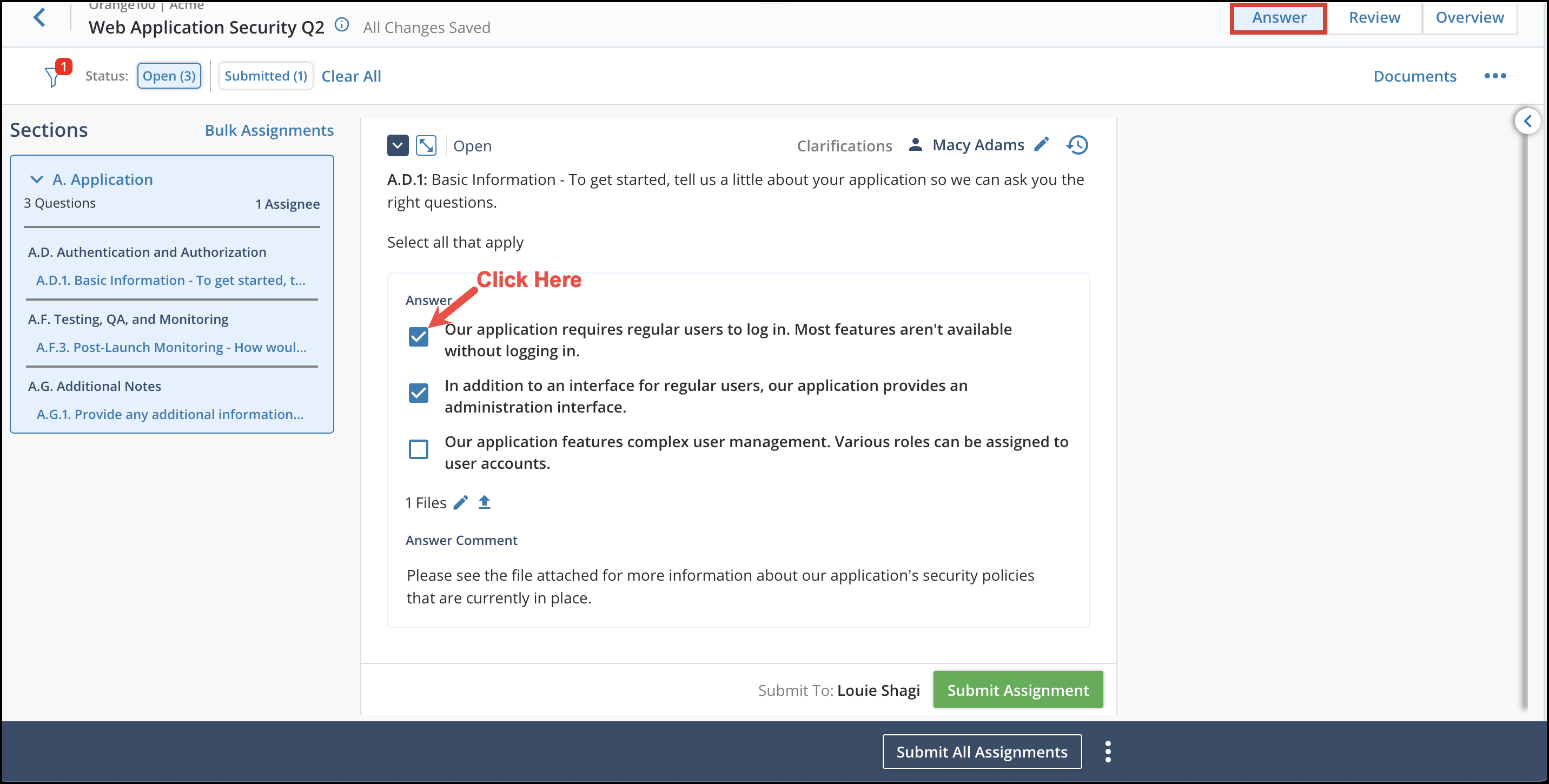 Responding to Assignments – CENTRL