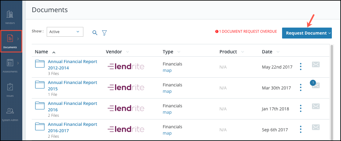 Requesting a Document – CENTRL