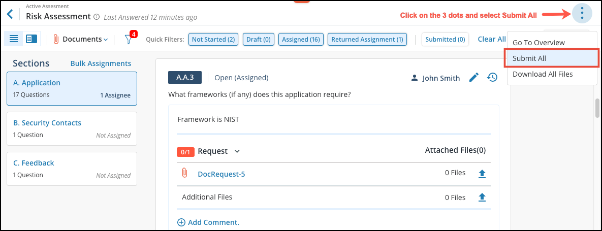 Submitting Answers back to your External Partner – CENTRL